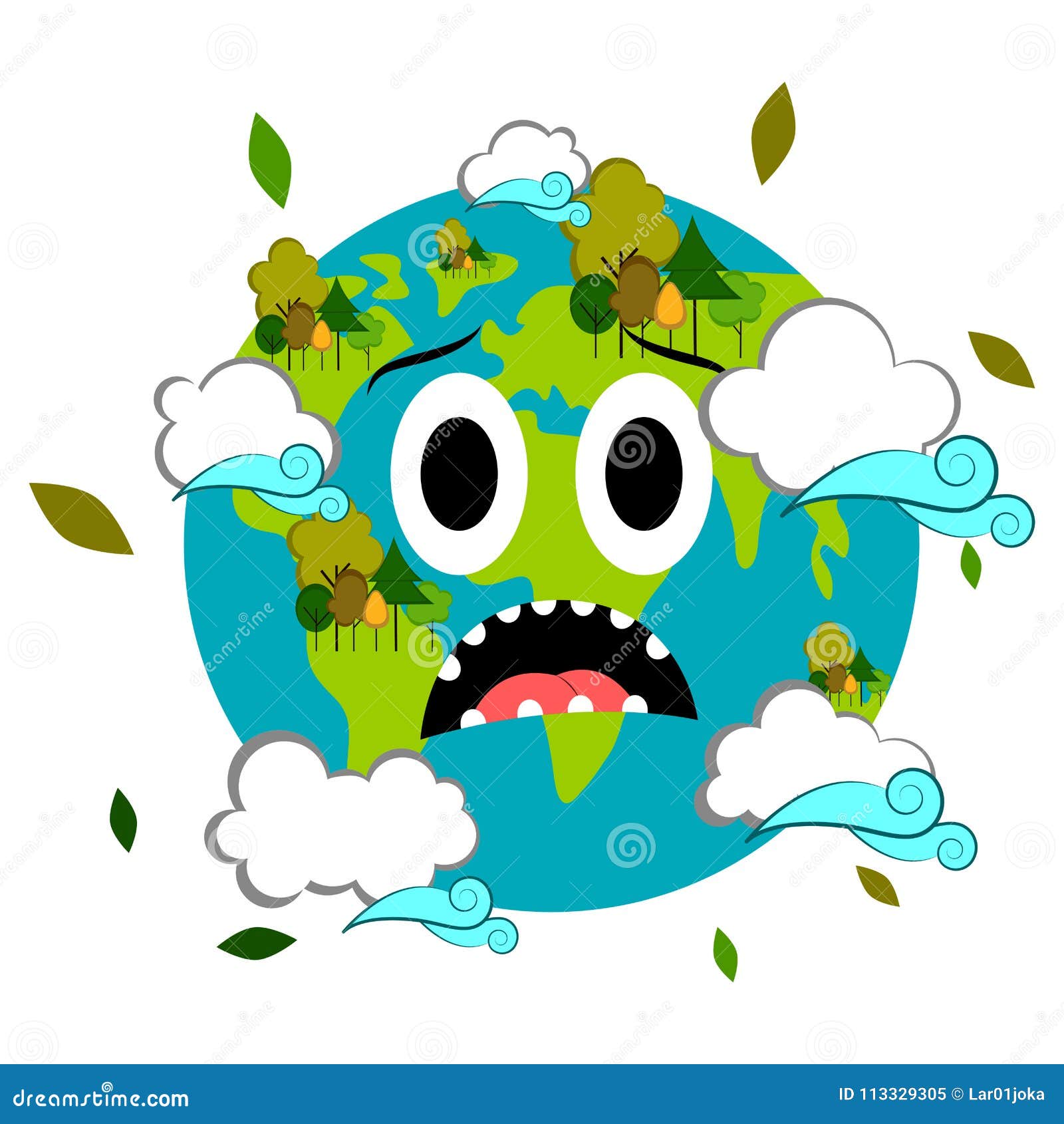 Sad earth emote. Earth day stock vector. Illustration of environmental ...