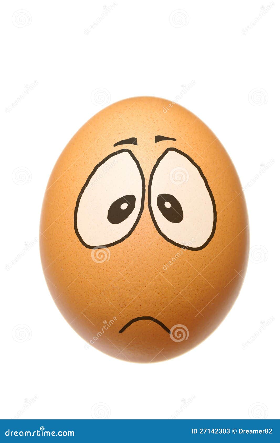 Sad egg stock illustration. Image of face, expression - 27142303