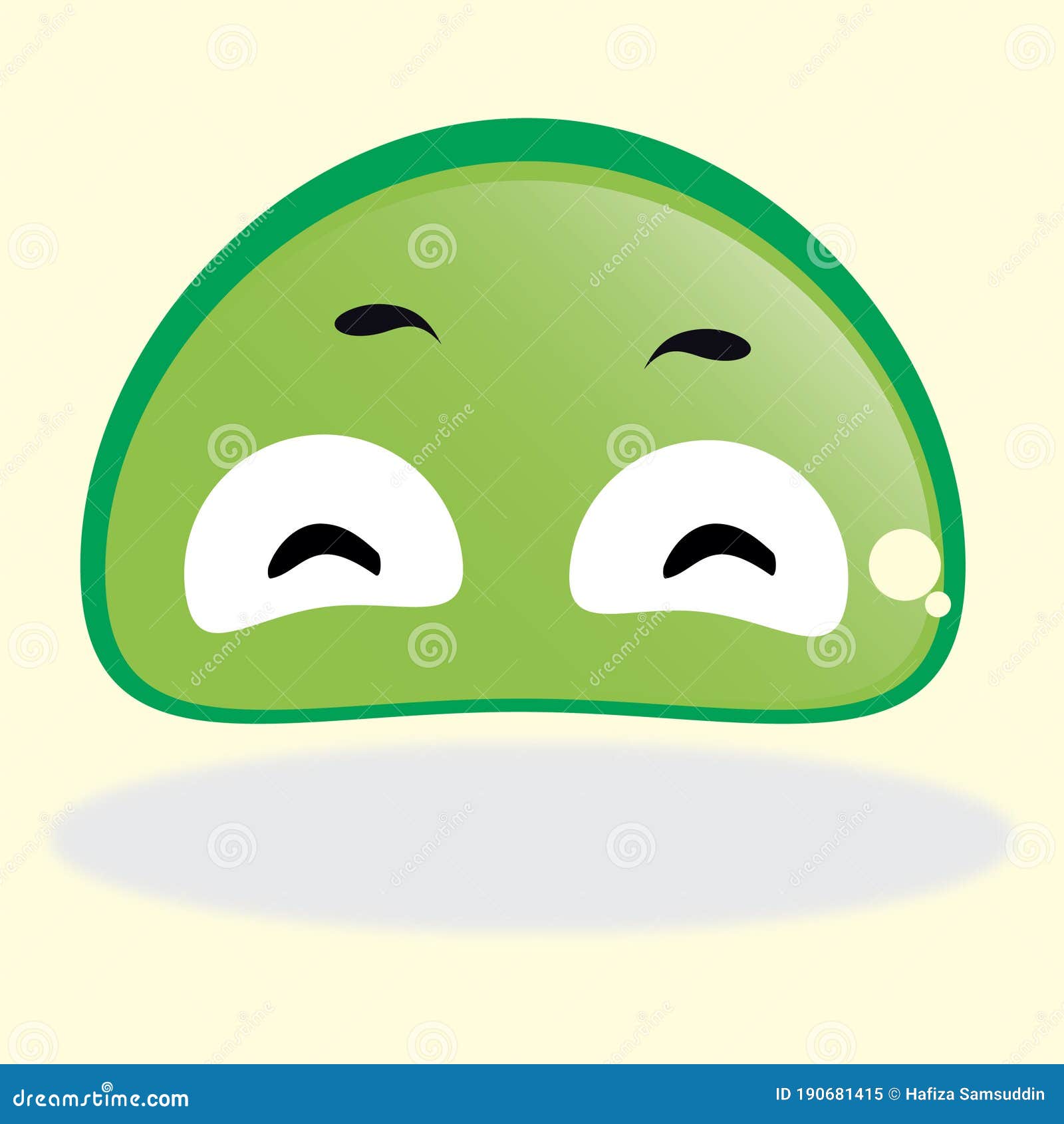 Negative Feeling Emoticon stock vector. Illustration of expressions ...