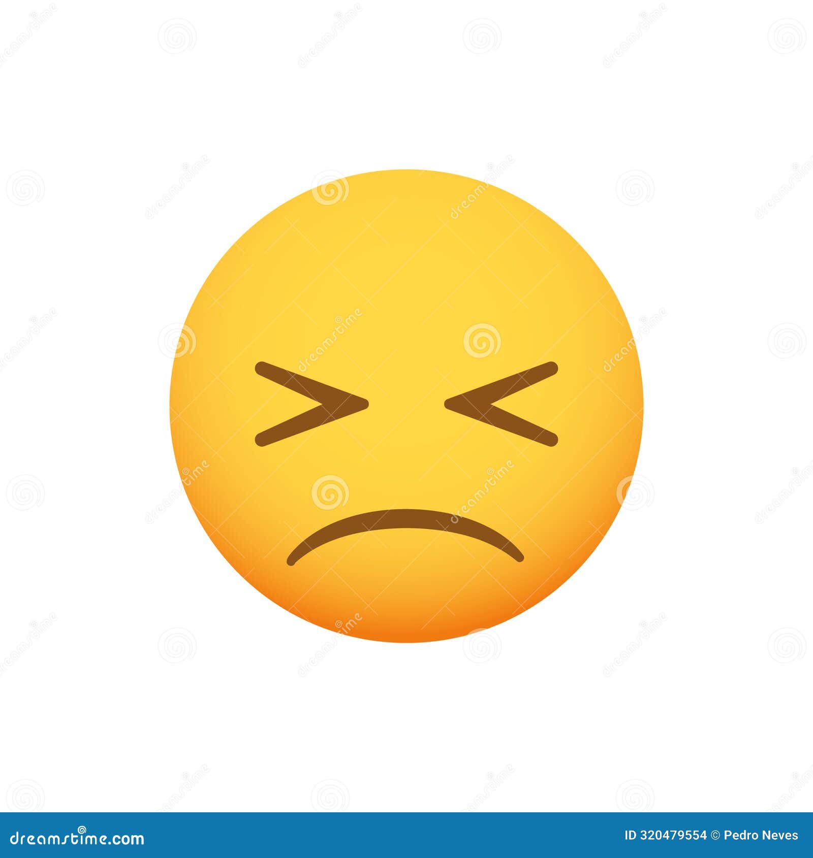 Sad Emoticon. Regret Emoji Smiley Vector Icon Stock Vector ...