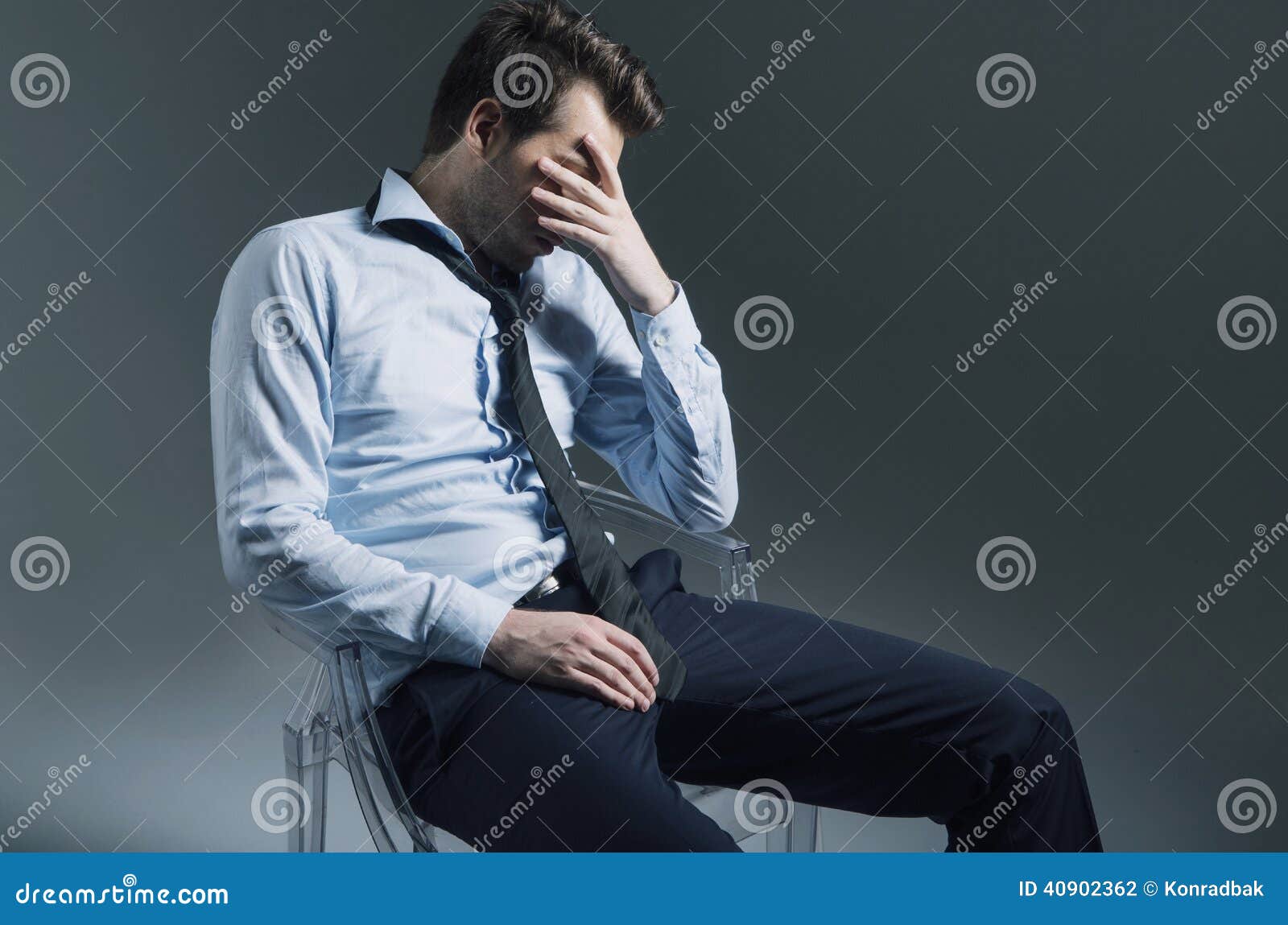 Sad employee lost his job stock photo. Image of person - 40902362