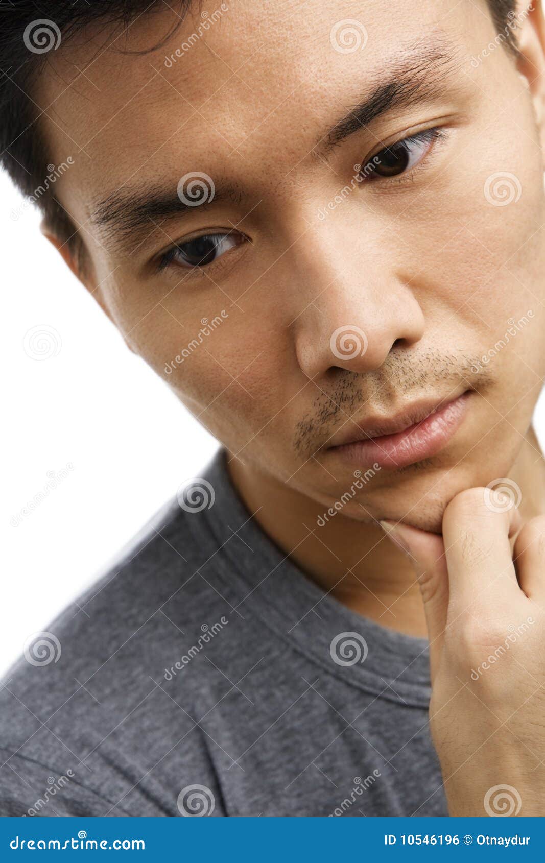 Sad Expression of Asian Young Man Stock Photo - Image of close, asian ...
