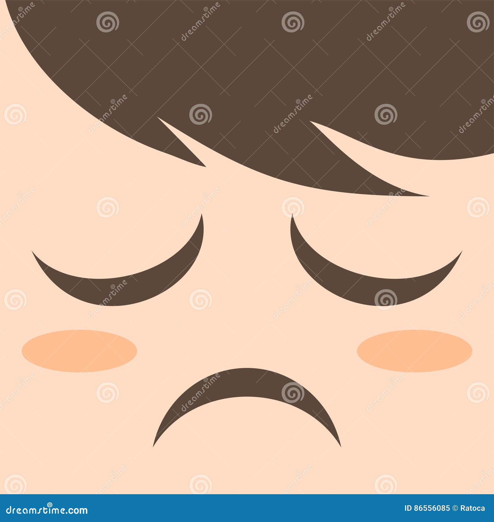 Sad expression design stock vector. Illustration of expression - 86556085