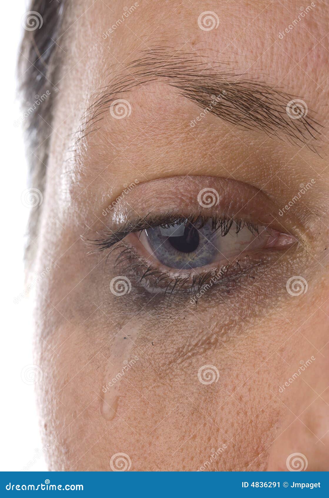 Sad Eye Close Up stock image. Image of human, makeup, horizontal - 4836291