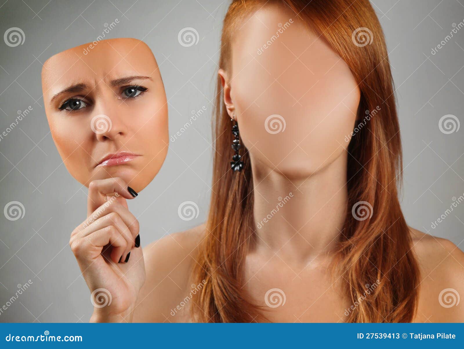 Sad face stock image. Image of caucasian, female, faceless - 27539413