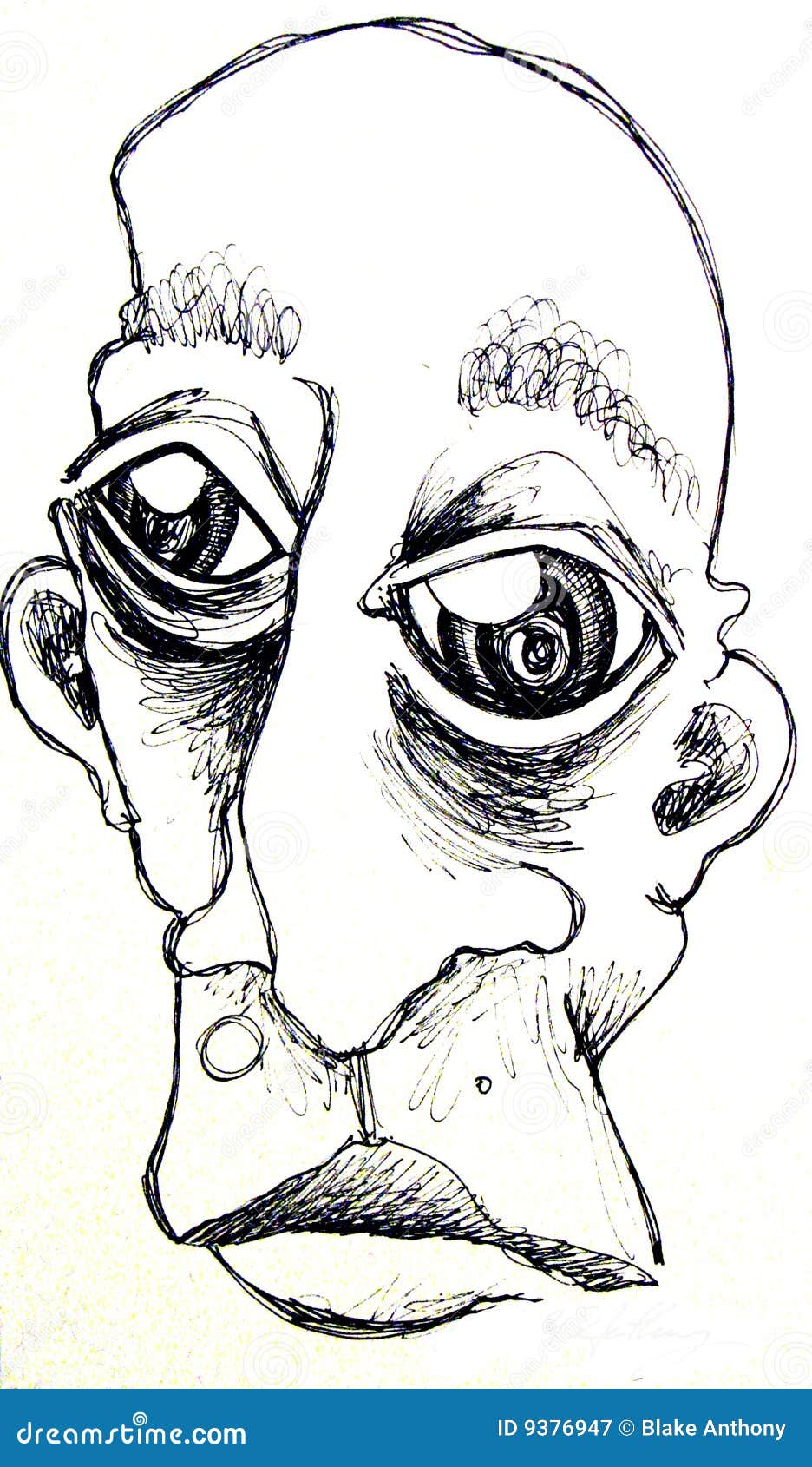 Sad Face stock illustration. Illustration of cartoonish - 9376947