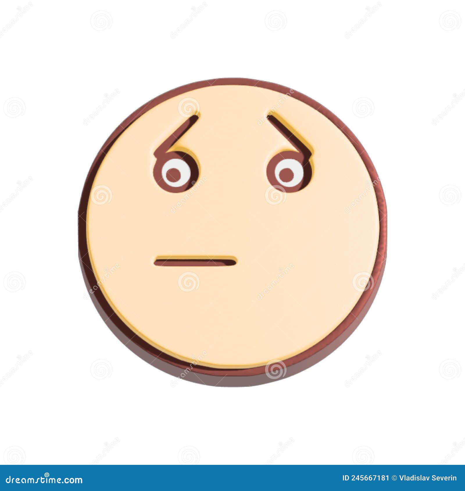 Wistful Emoji Black Vector Concept Icon. Wistful Emoji Flat ...