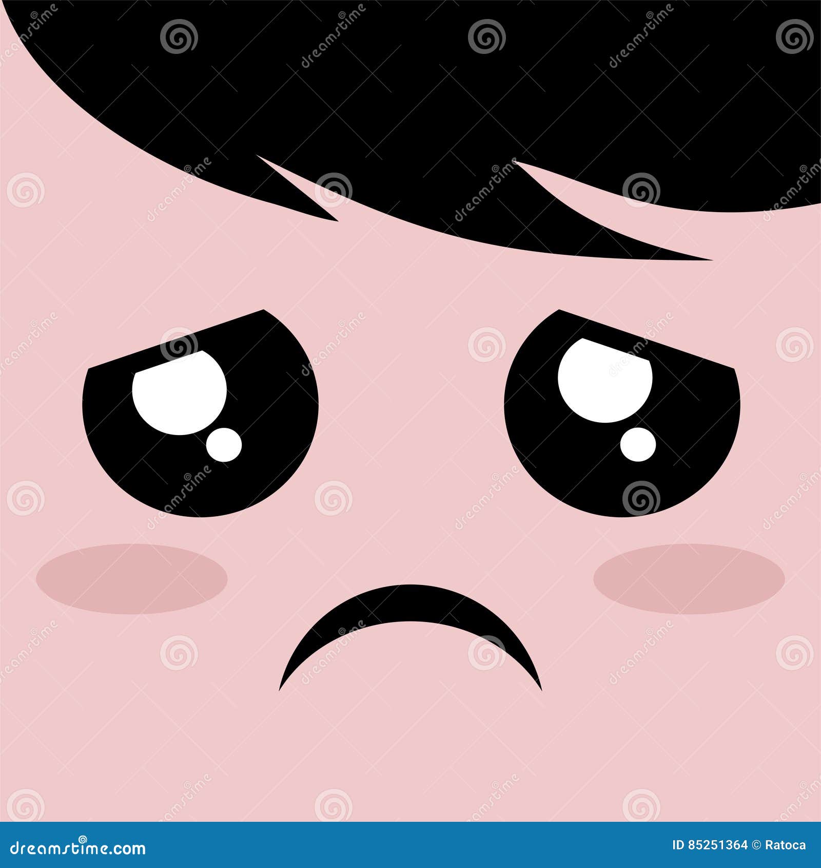 Sad face draw stock vector. Illustration of design, symbol - 85251364