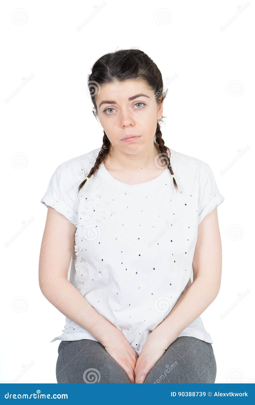 Sad face emotion stock image. Image of girl, frustration - 90388739