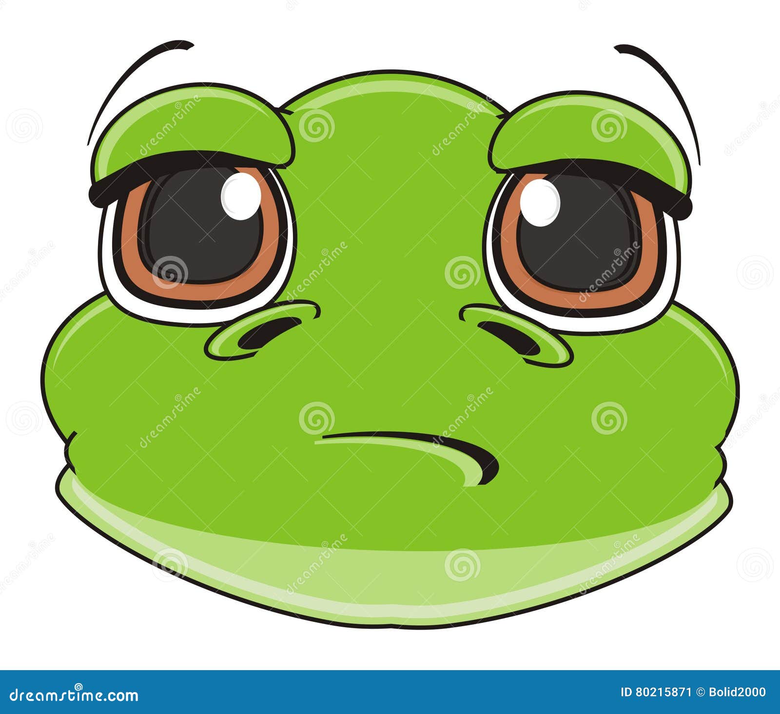 Sad Face Of Frog Royalty-Free Stock Photography | CartoonDealer.com ...