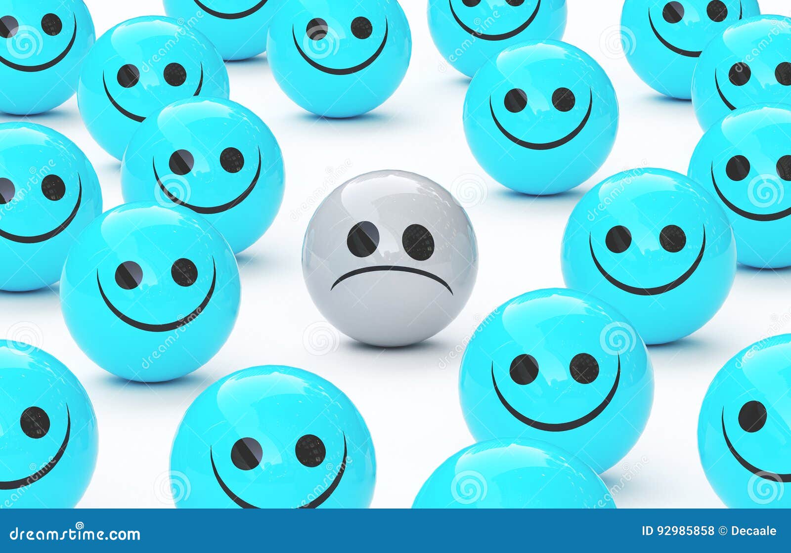 Happy And Sad Faces.Emoji Sticker Vector | CartoonDealer.com #118698626