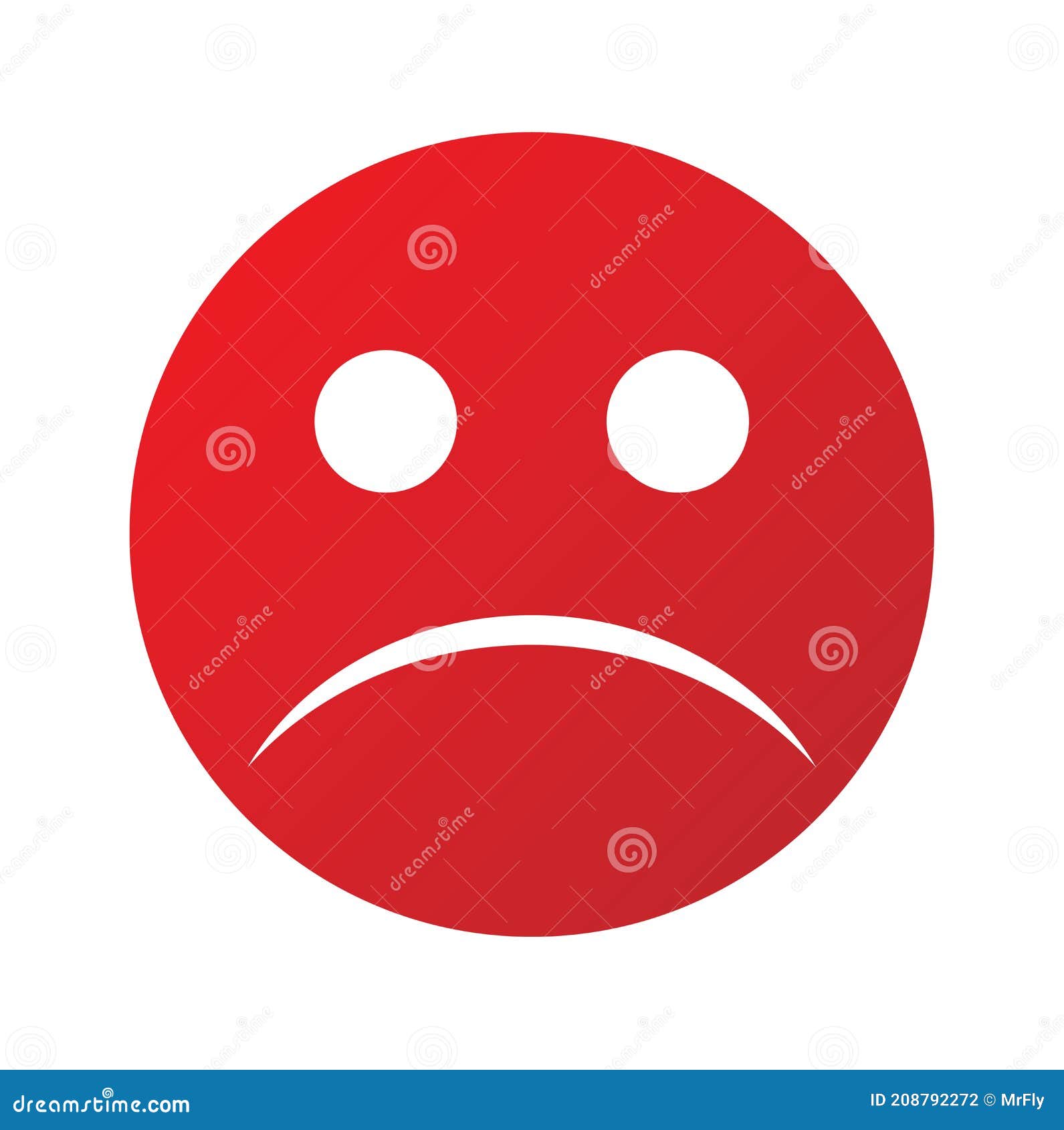 Sad Face Icon Button Vector Illustration Stock Vector - Illustration of ...