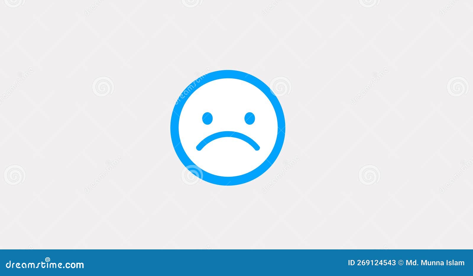 Sad Face Icon. Sad . Vector Sad Face. Sad Smiley Face Or Emoticon Line ...