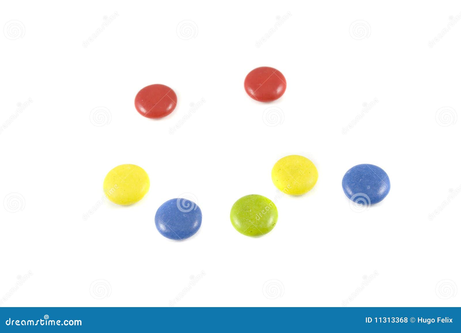 Sad Face Made of Colored Chocolates Stock Photo - Image of multi ...
