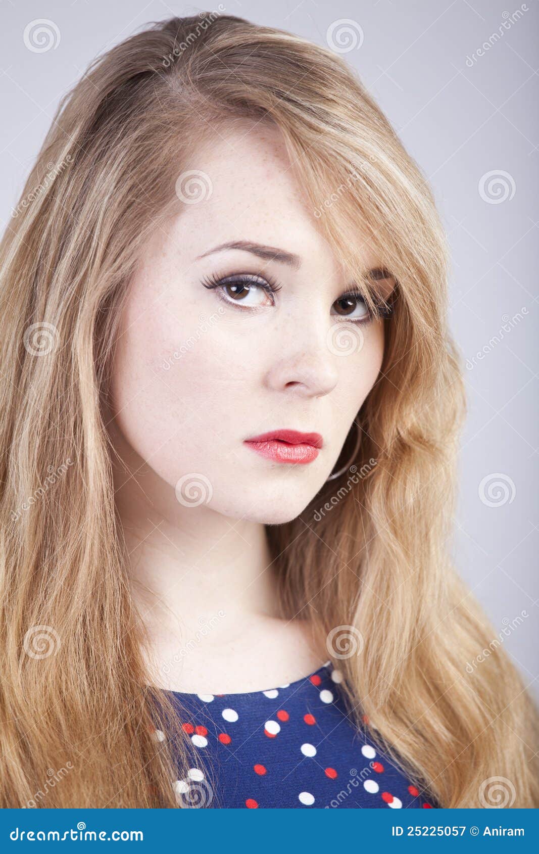 Sad Face portrait stock image. Image of female, portrait - 25225057