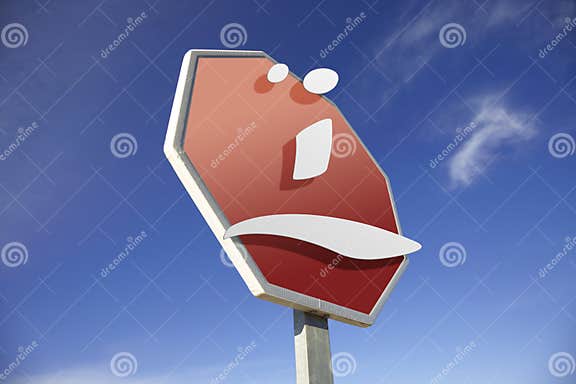 Sad face road sign stock image. Image of amusing, clear - 14489137