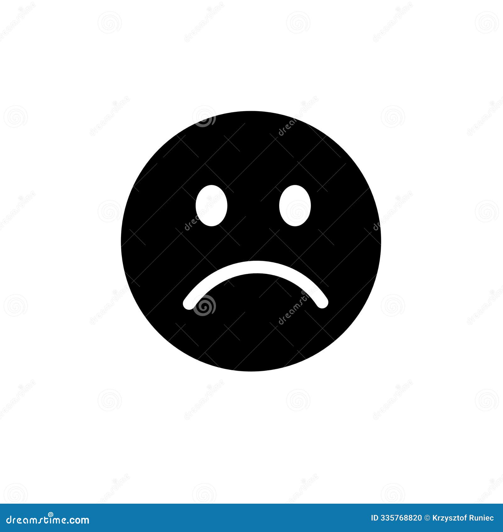 Sad Face, Sadness - Emoticon, Vector Icon Stock Vector - Illustration ...
