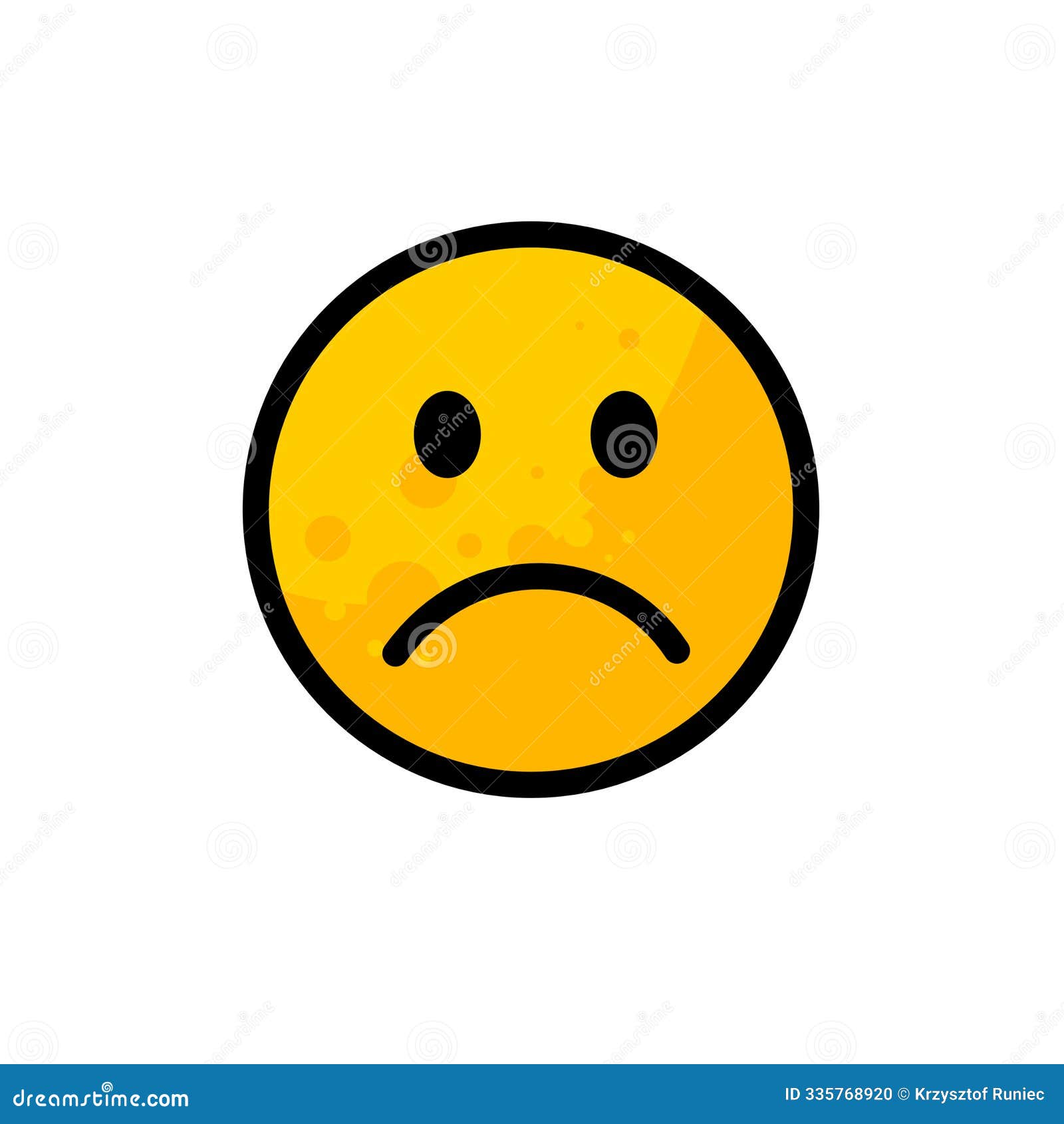 Sad Face, Sadness - Emoticon, Vector Icon Stock Vector - Illustration ...