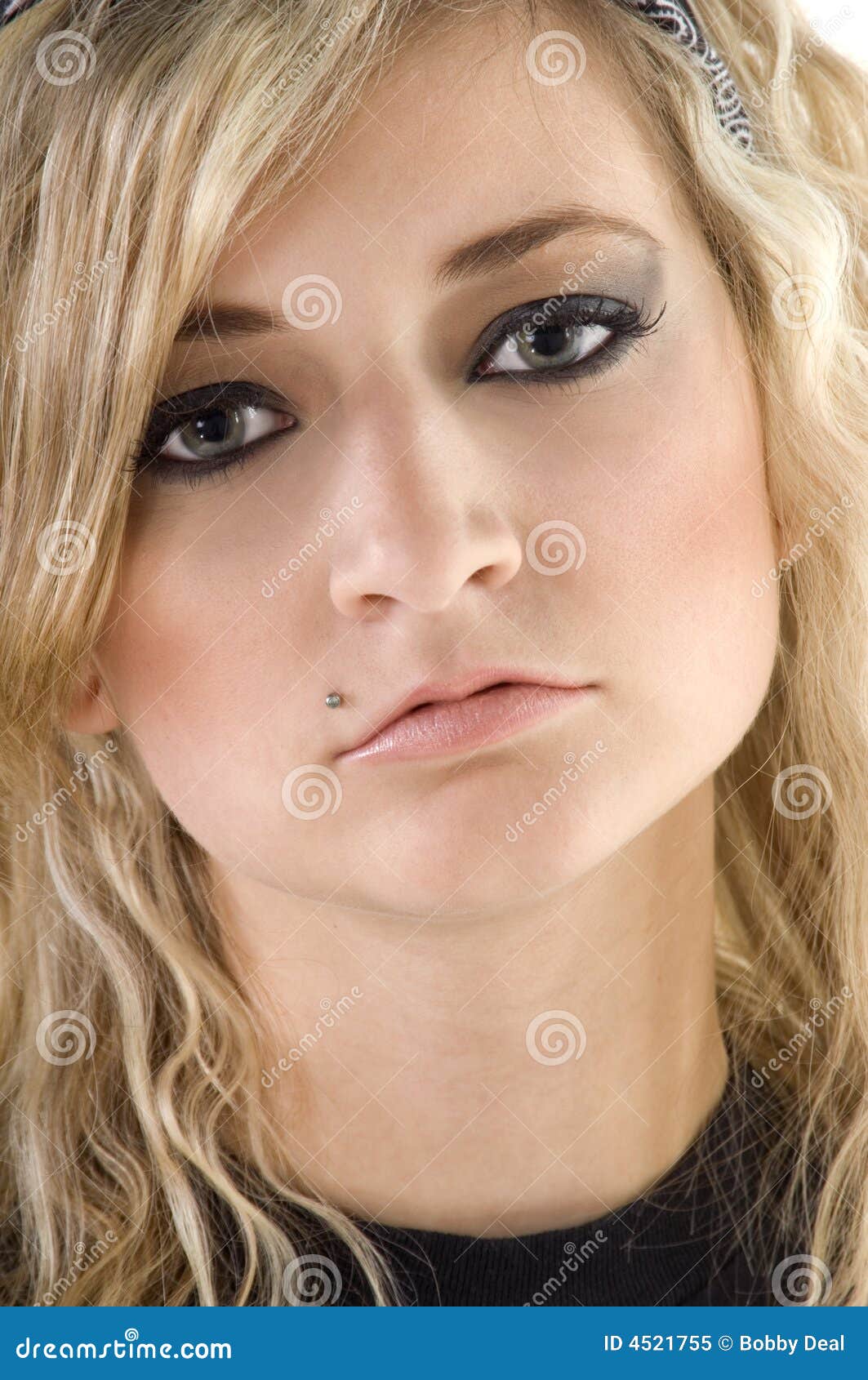 Sad Fashion Model stock image. Image of blonde, girl, expression - 4521755