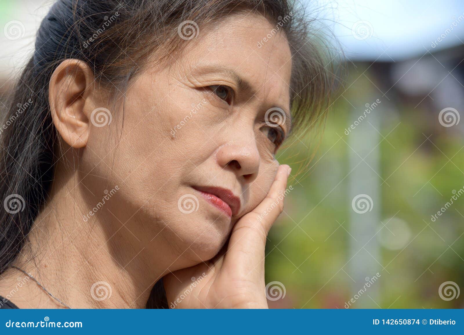 Sad Female Senior Granny stock photo. Image of females - 142650874