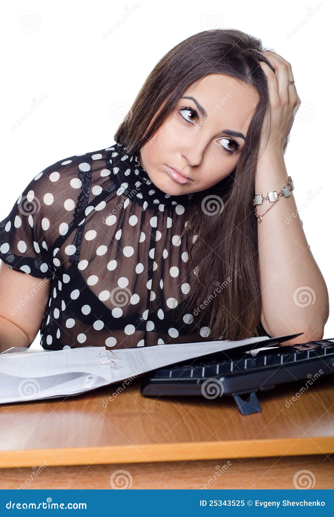 Sad female student stock image. Image of female, education - 25343525