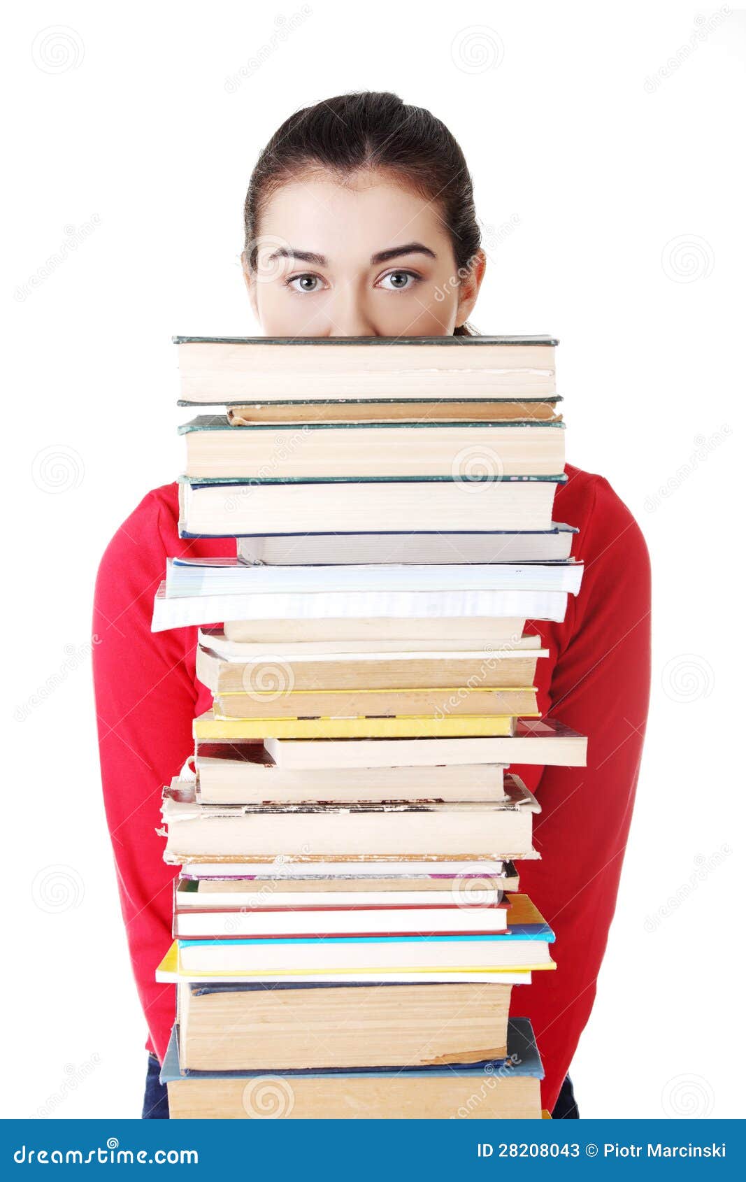 Sad Female Student with Learning Difficulties Stock Image - Image of ...