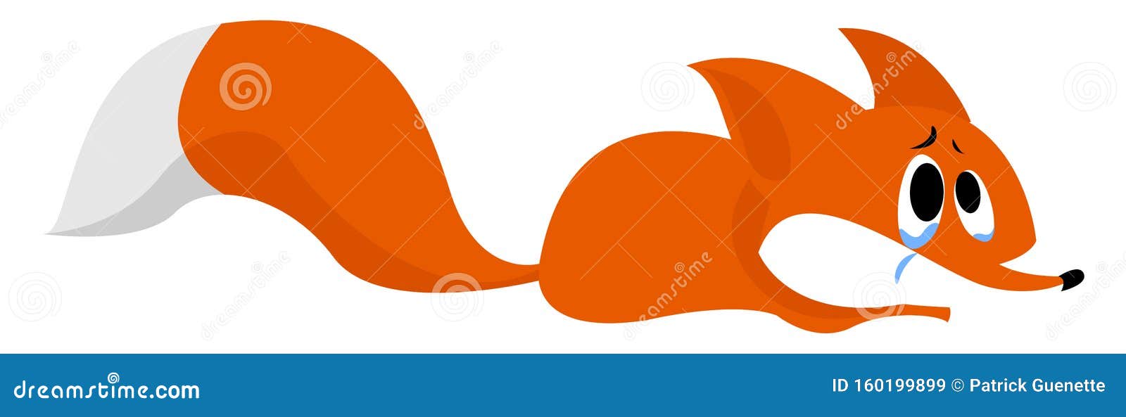 Sad Fox, IlustraciÃ³n, Vector Ilustración del Vector - Ilustración de ...