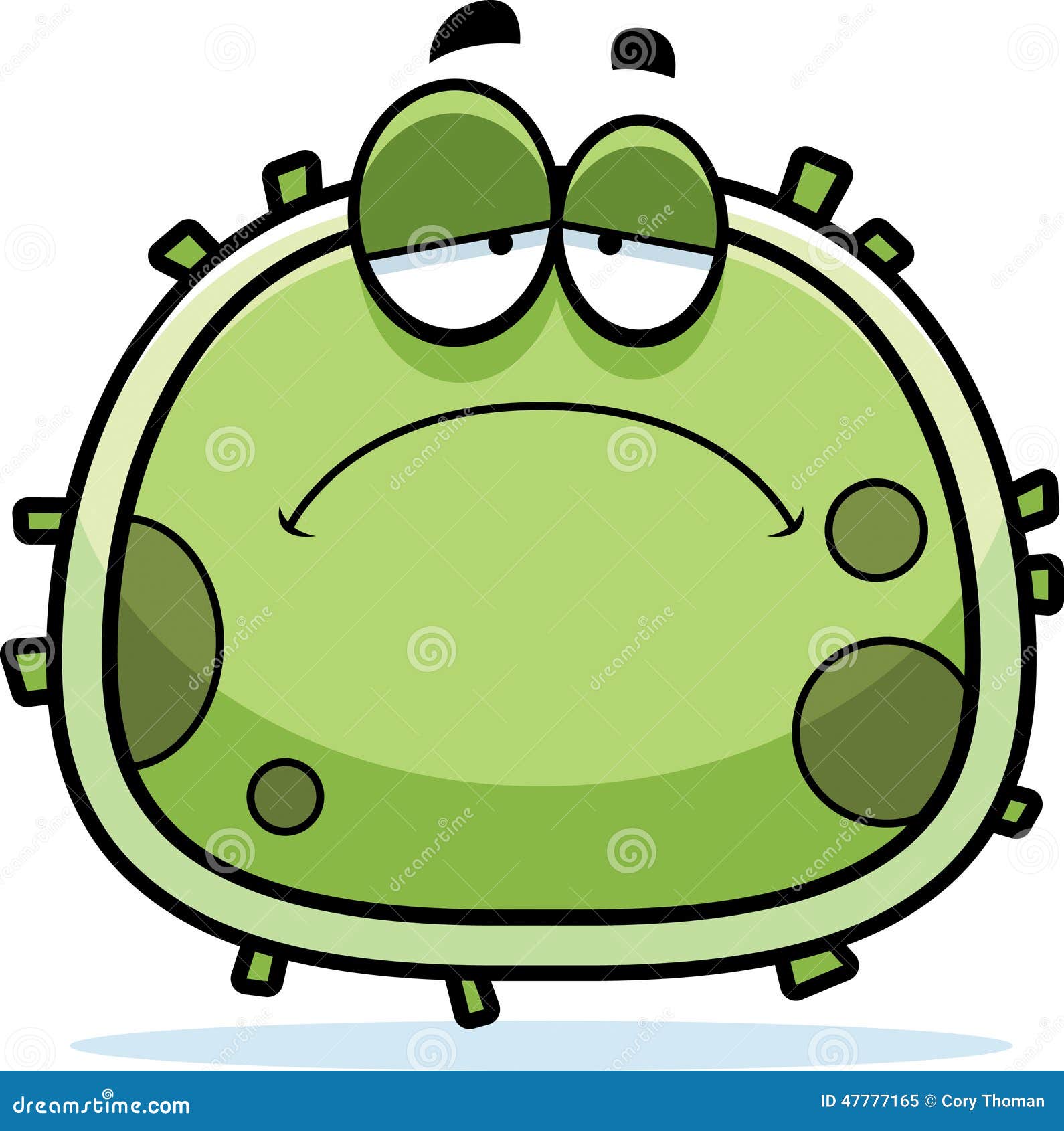 Sad Germ Microbe stock vector. Illustration of graphic - 47777165