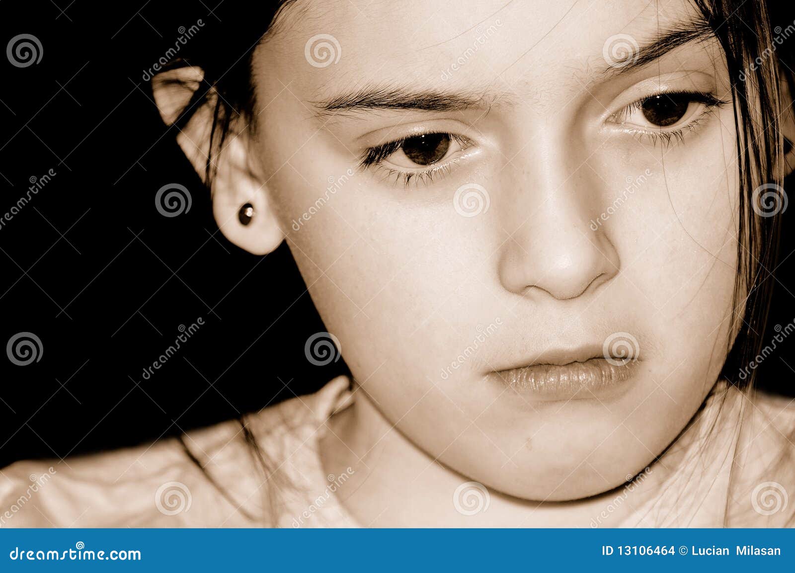 Sad girl stock photo. Image of crying, feel, attention - 13106464