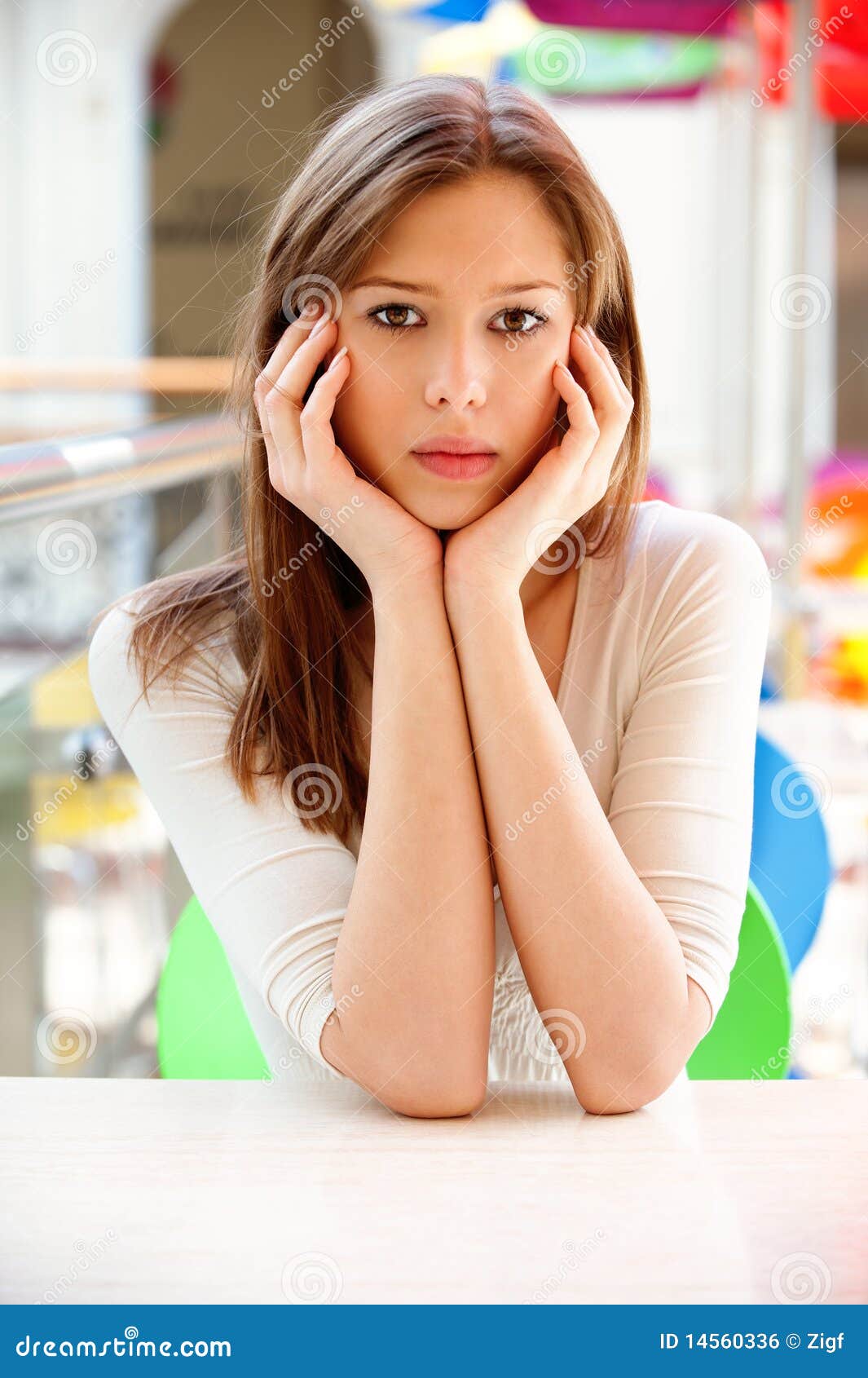 Sad girl stock photo. Image of face, grief, gentle, beauty - 14560336