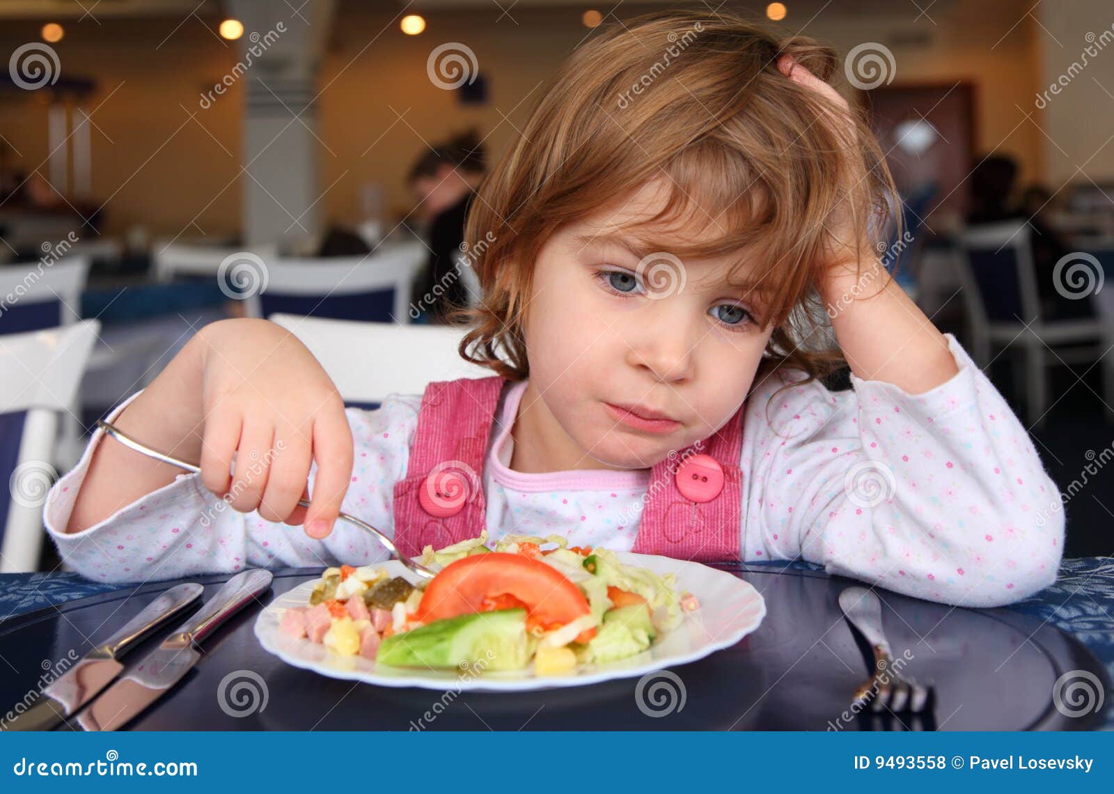 Sad Girl Behind Table in Cafe Stock Photo - Image of morbidity, people ...