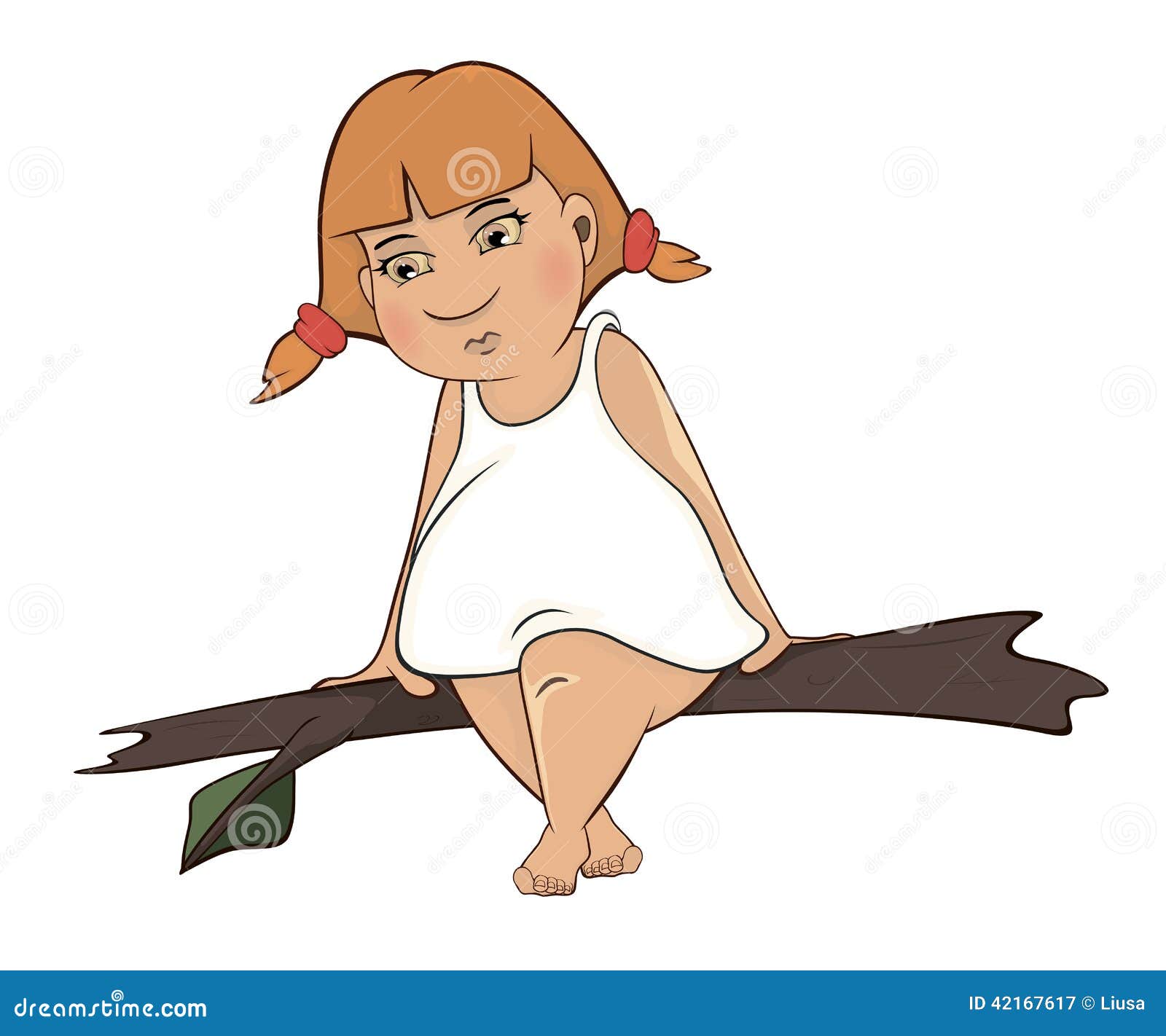 The sad girl cartoon stock vector. Illustration of person - 42167617