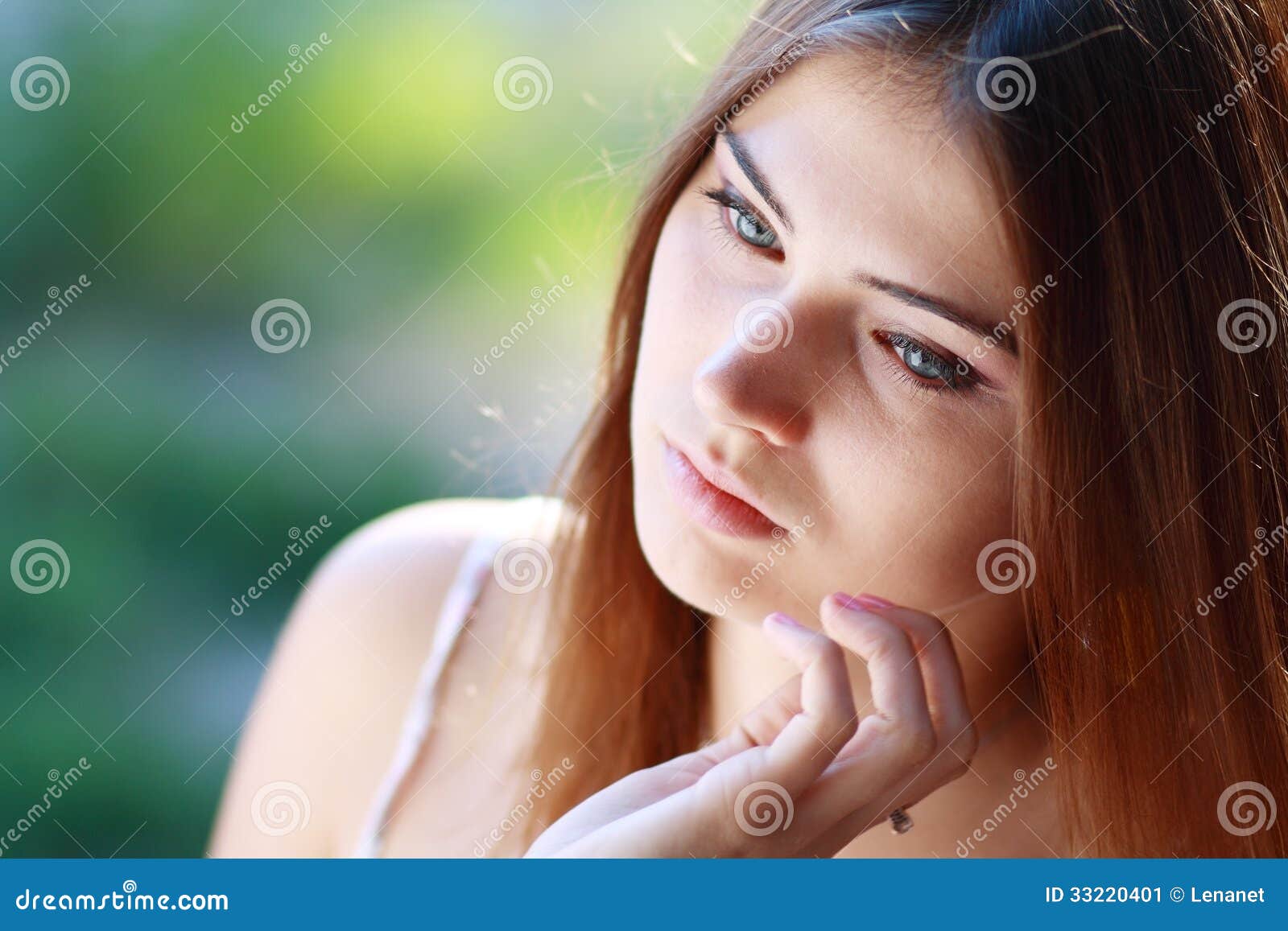 Sad girl closeup stock image. Image of hard, house, person - 33220401