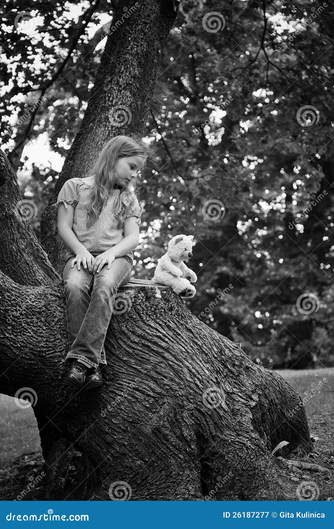 Sad girl portrait. stock image. Image of cute, face, eyes - 26187277