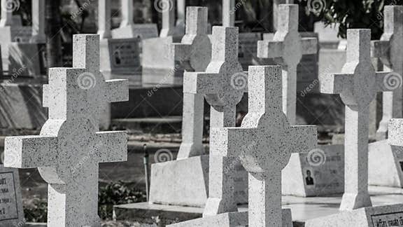 Sad graveyard stock image. Image of cemetery, dead, grave - 30671117