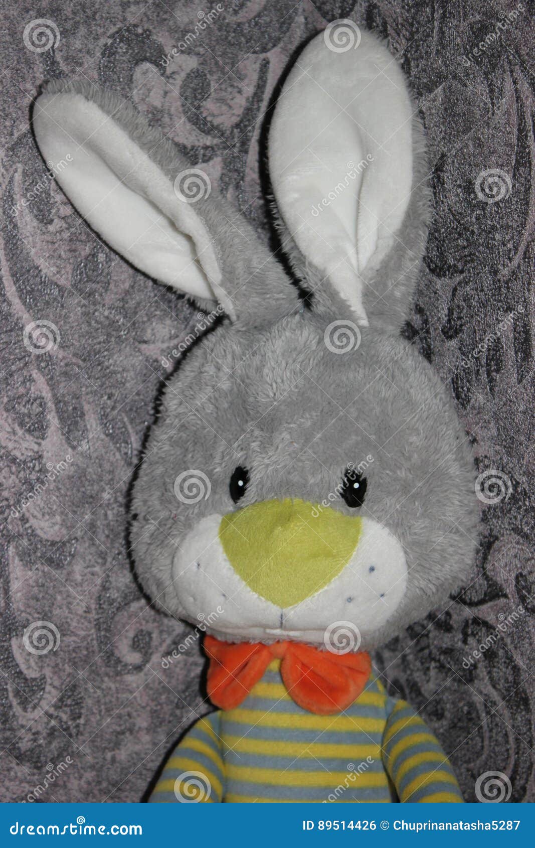 Sad gray bunny stock photo. Image of bunny, gray, touching - 89514426