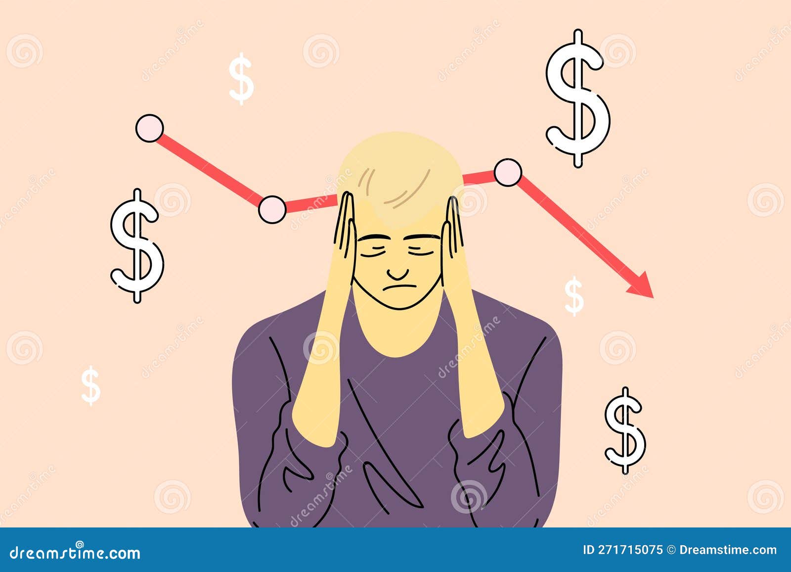 Money Lost Simple Black Line Vector Icon | CartoonDealer.com #124577881