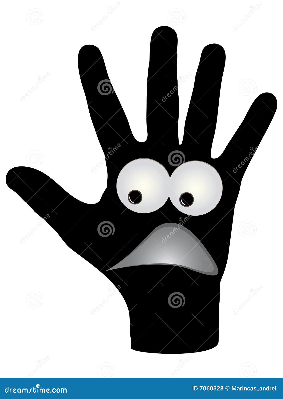 Sad hand stock vector. Illustration of idea, sulk, finger - 7060328
