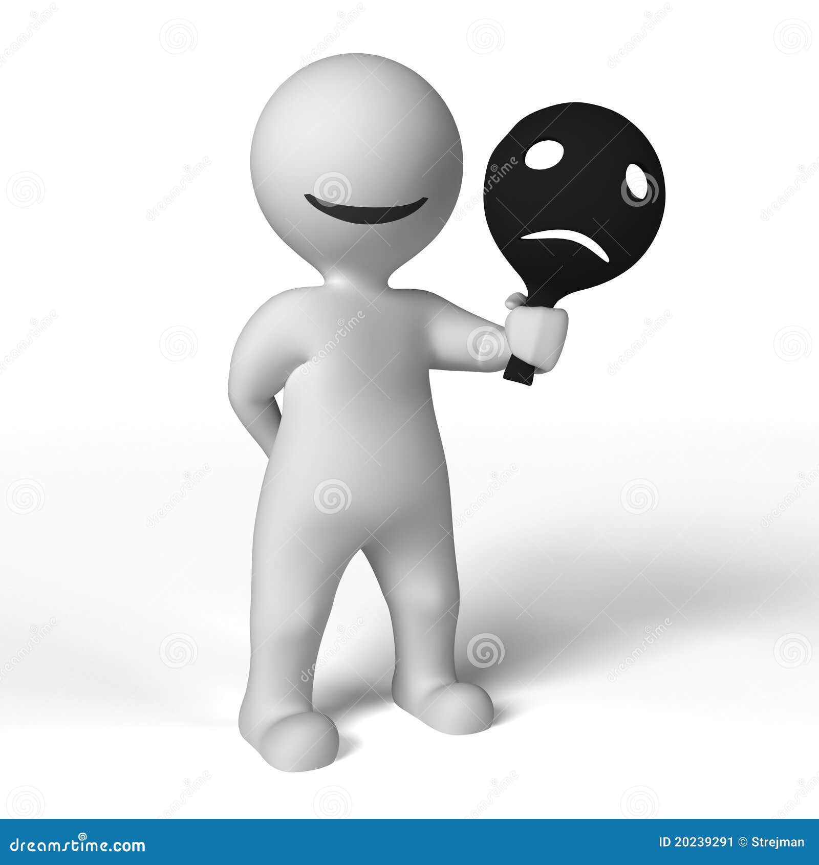 Sad And Happy Masks Hand Drawn Vector Doodle Illustration. Cartoon ...