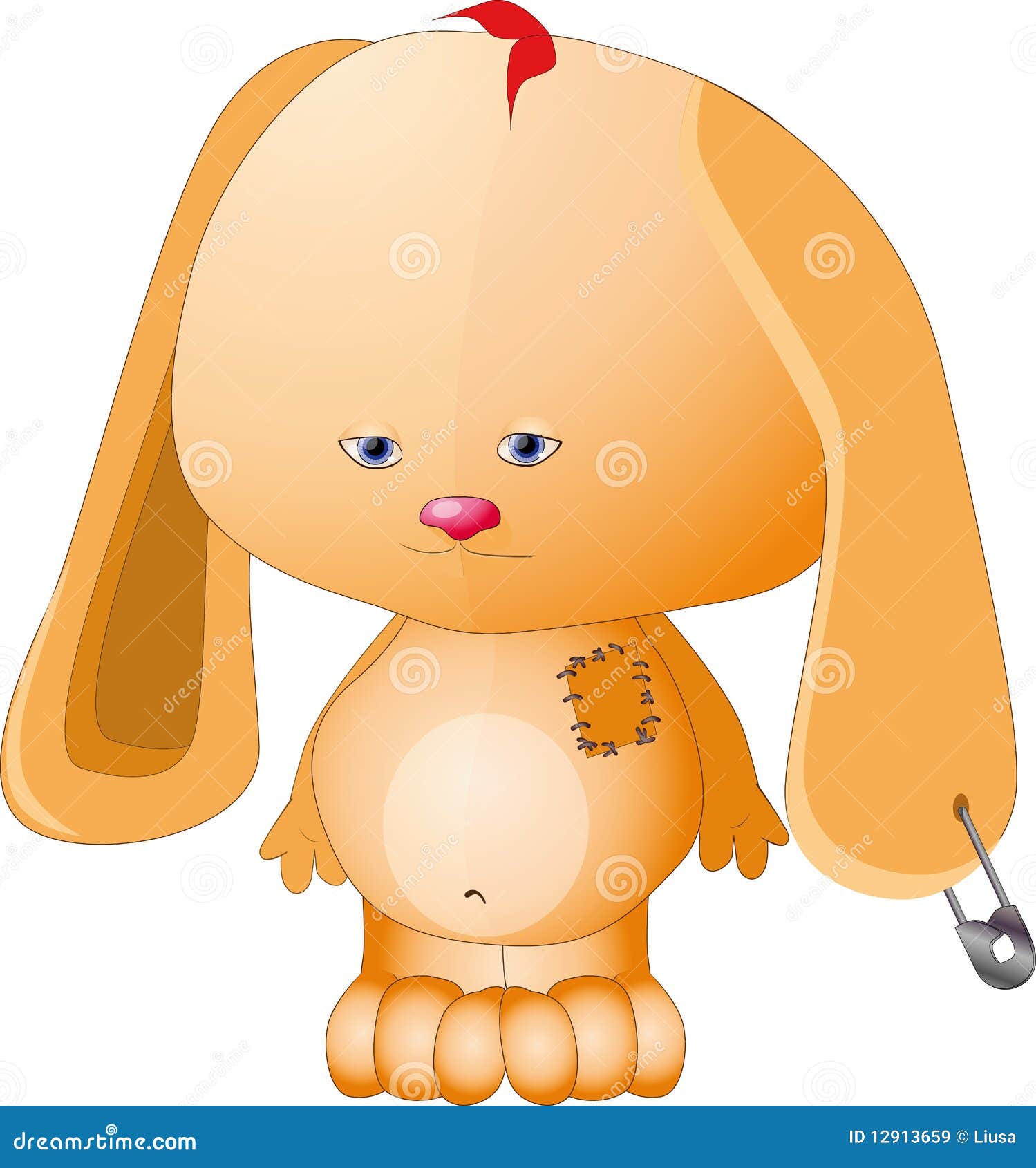 Sad hare stock vector. Illustration of domestic, easter - 12913659