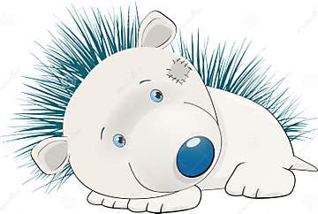 Sad hedgehog stock vector. Illustration of funny, protection - 14095029