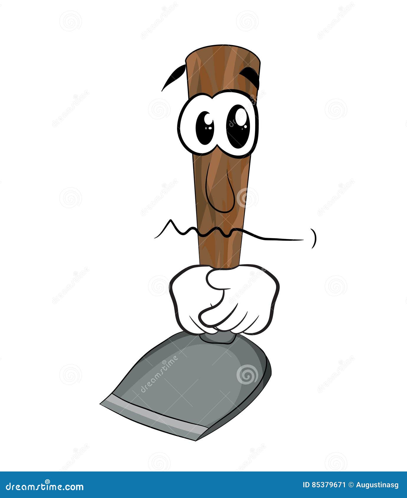 Sad Hoe cartoon stock illustration. Illustration of spring - 85379671