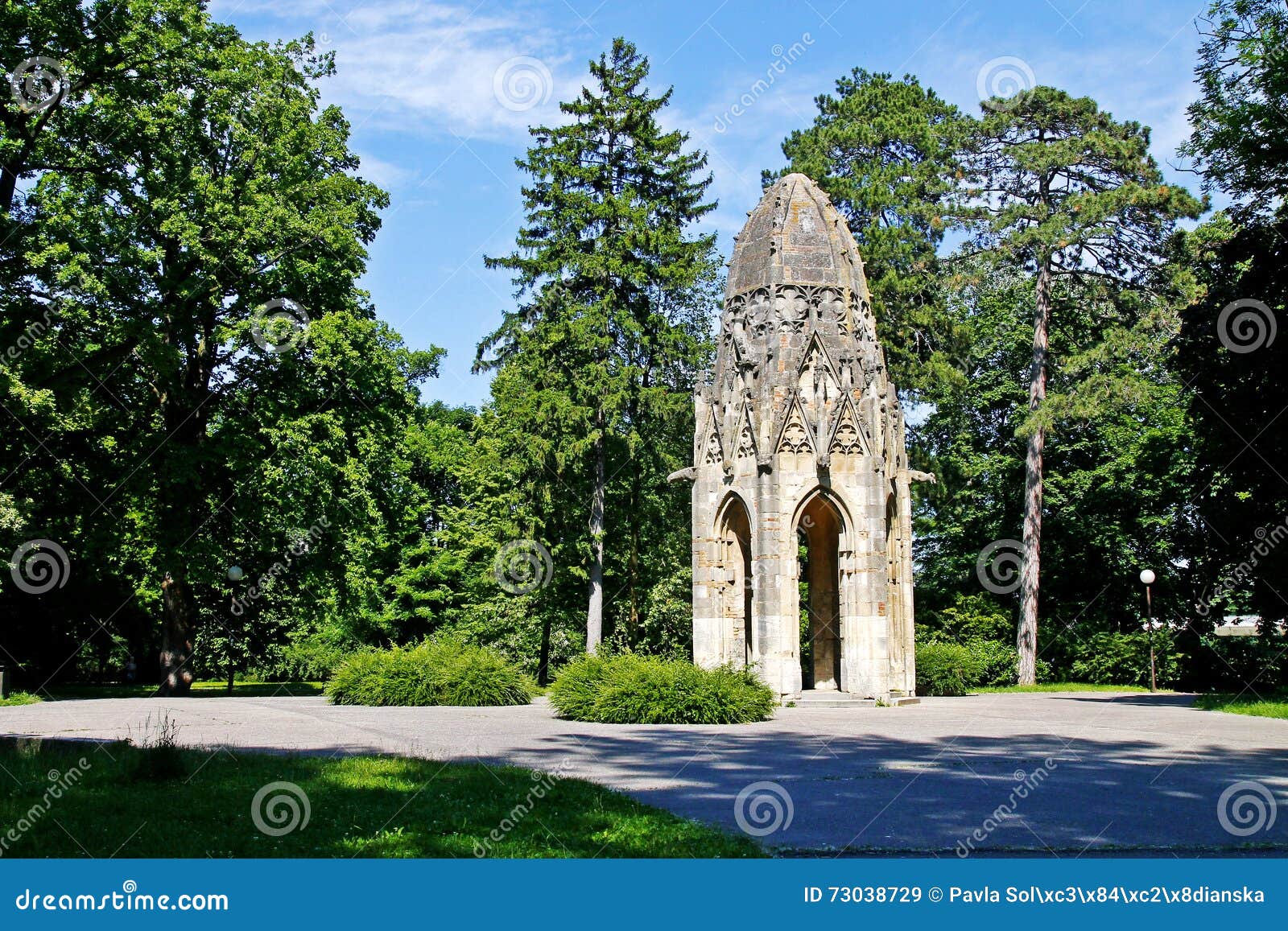 Sad Janka Krala in Bratislava. Stock Image - Image of color, woods ...