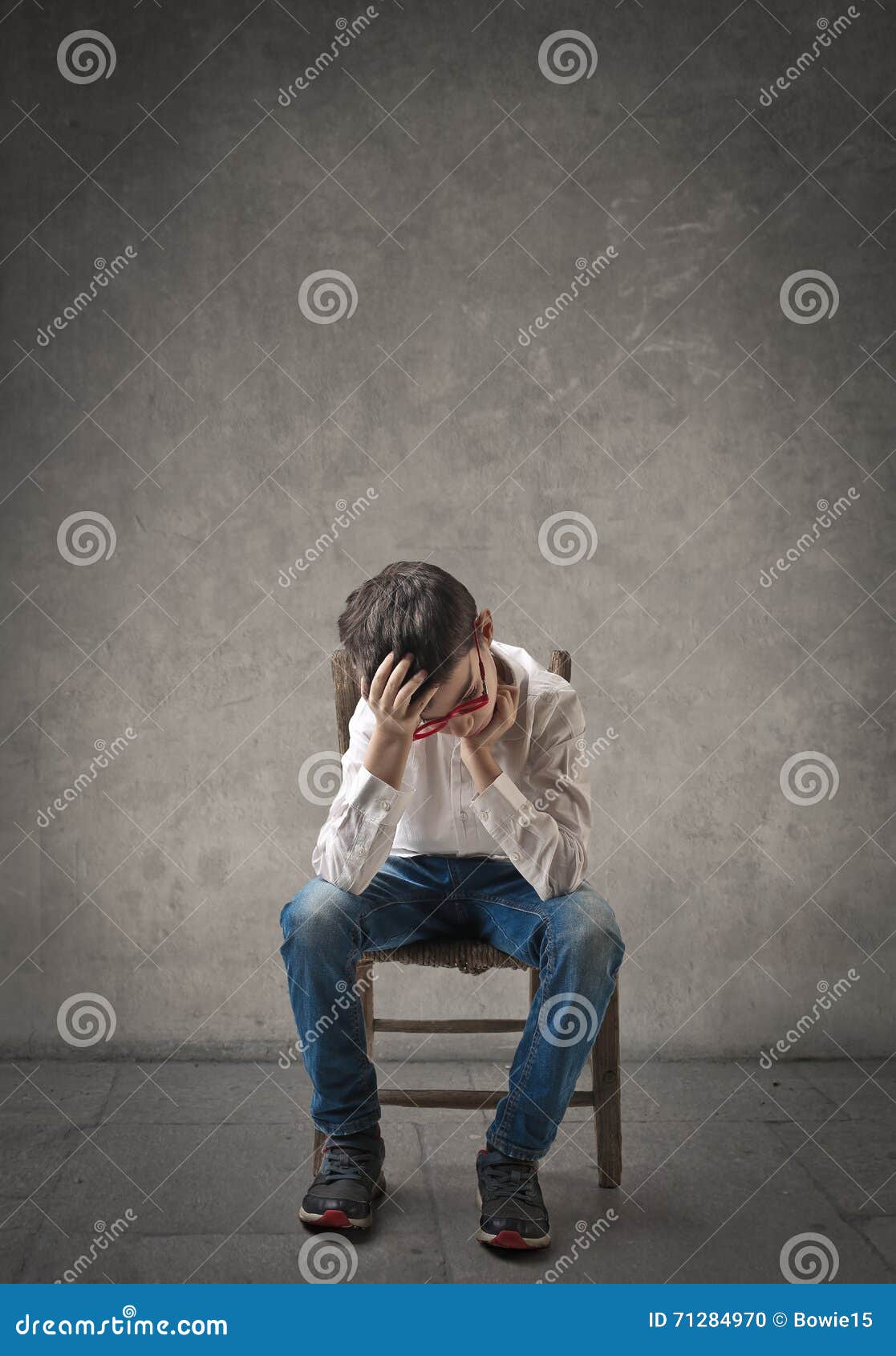 Sad kid stock photo. Image of negative, child, indoor - 71284970