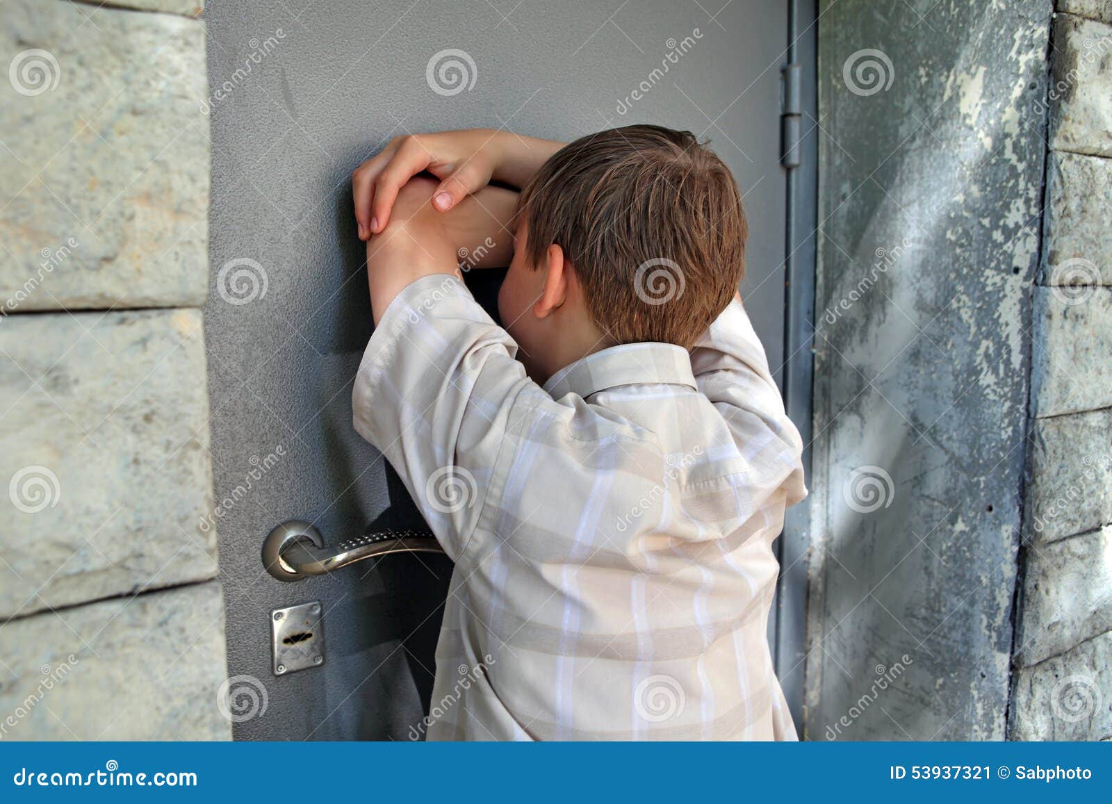 Sad Kid outdoor stock image. Image of lost, closed, outdoor - 53937321