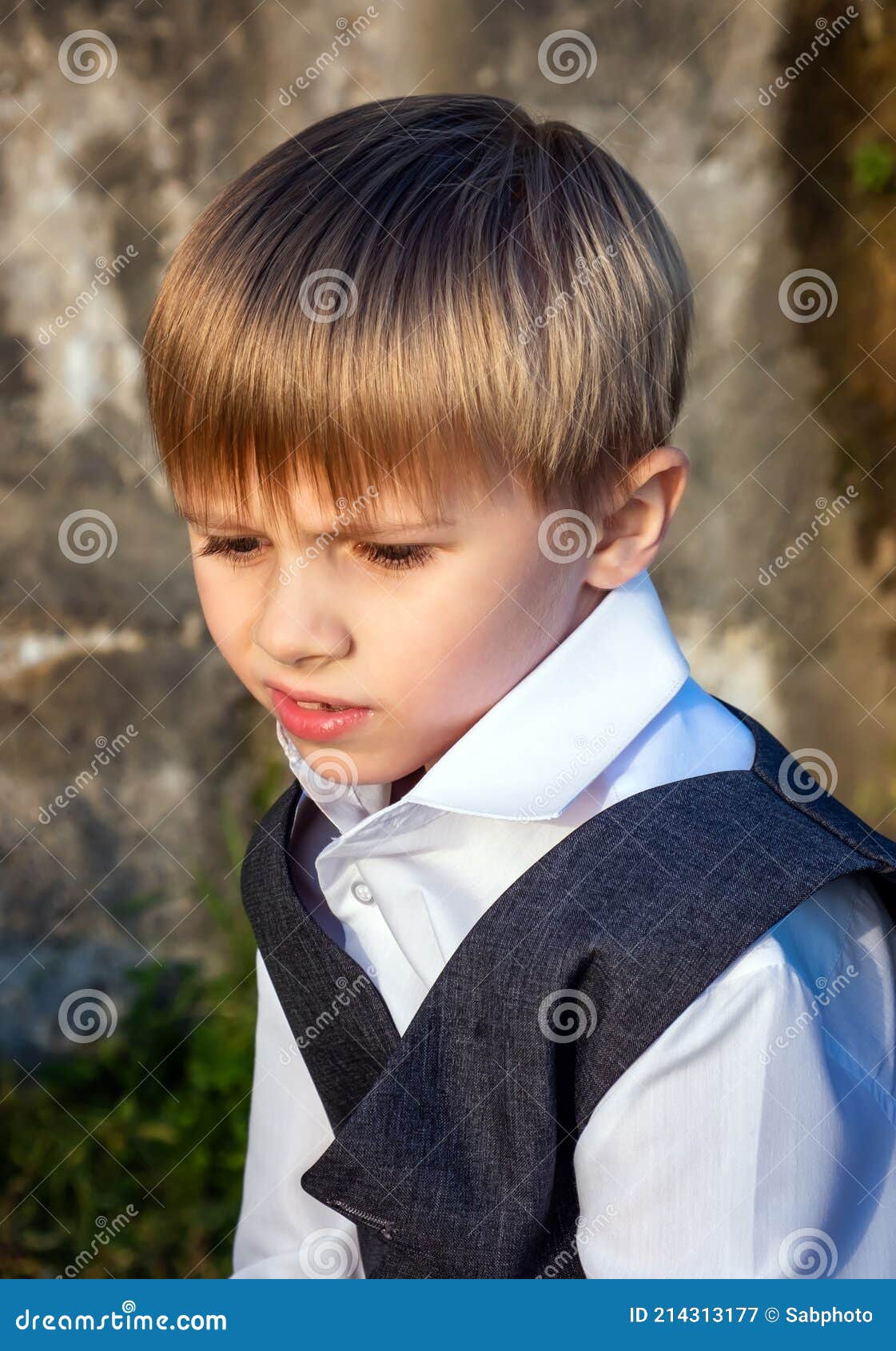 Sad Kid outdoor stock image. Image of outdoor, grief - 214313177