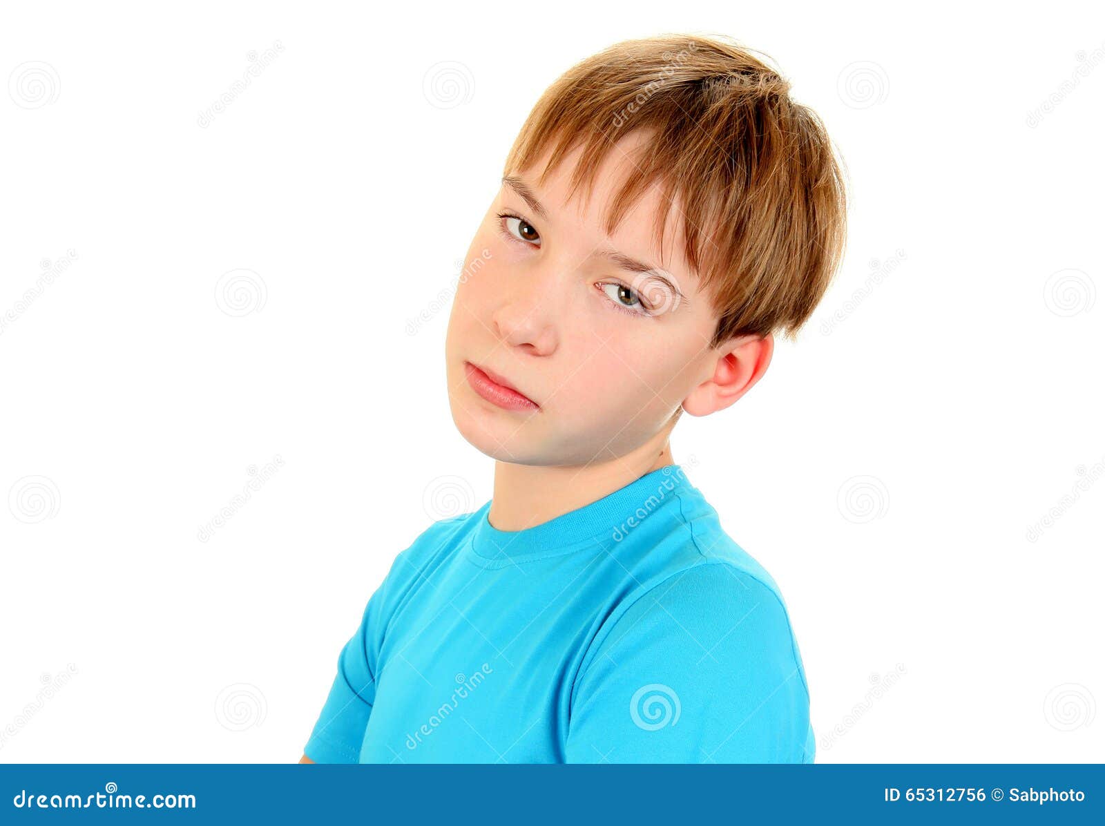 Sad Kid Portrait stock photo. Image of child, pensive - 65312756