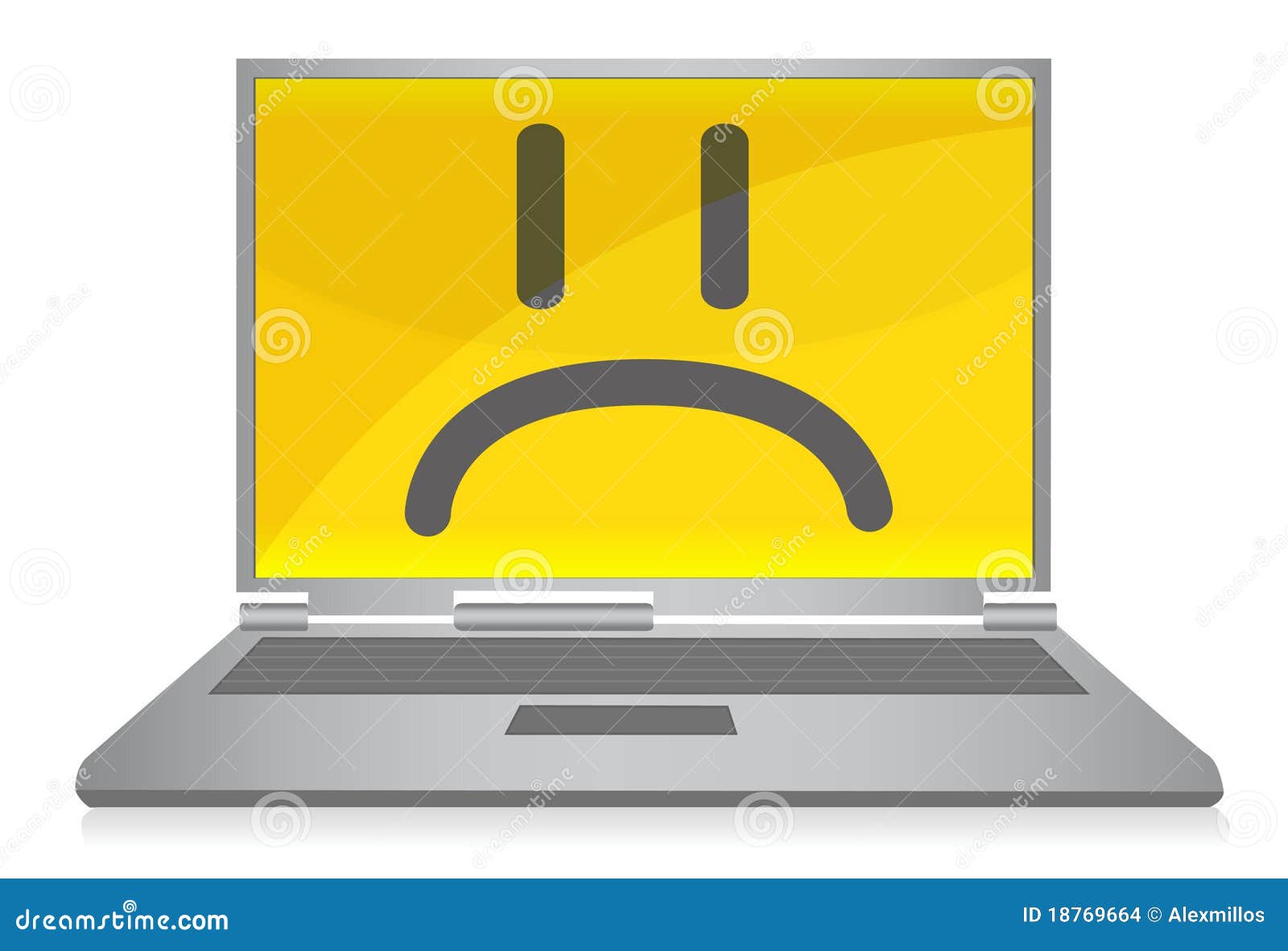 Sad Computer Clip Art