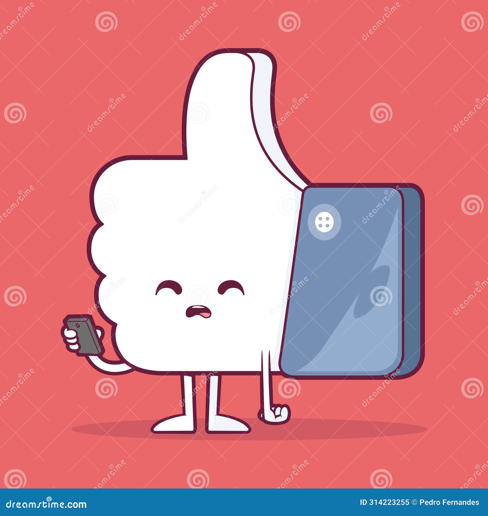 Sad Like Icon Character Vector Illustration. Stock Illustration ...