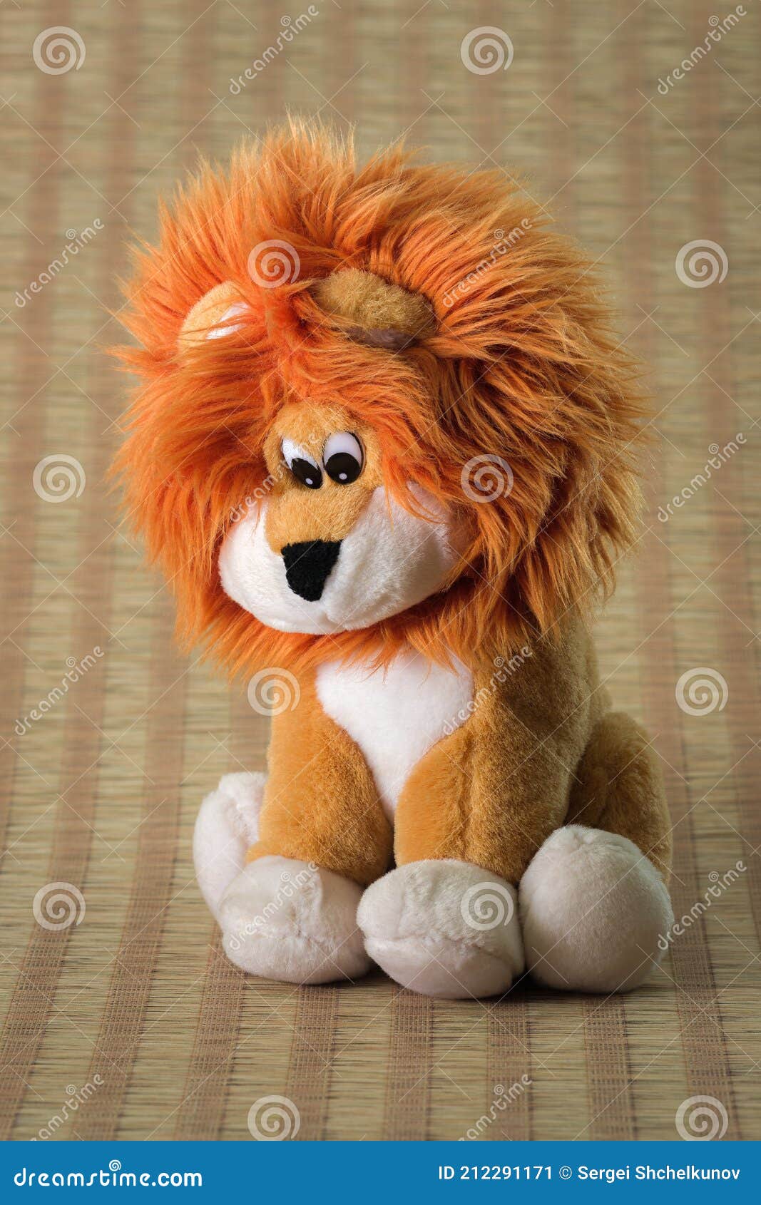 Sad Lion Cub Soft Toy Royalty-Free Stock Photography | CartoonDealer ...